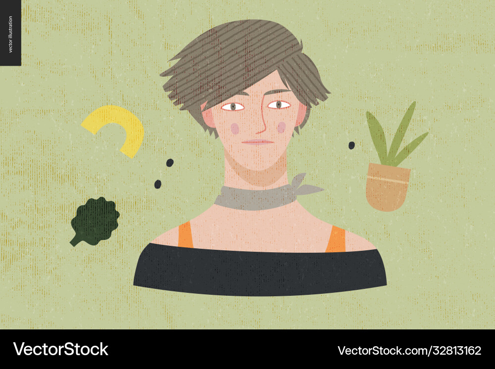 Beautiful people portraits Royalty Free Vector Image