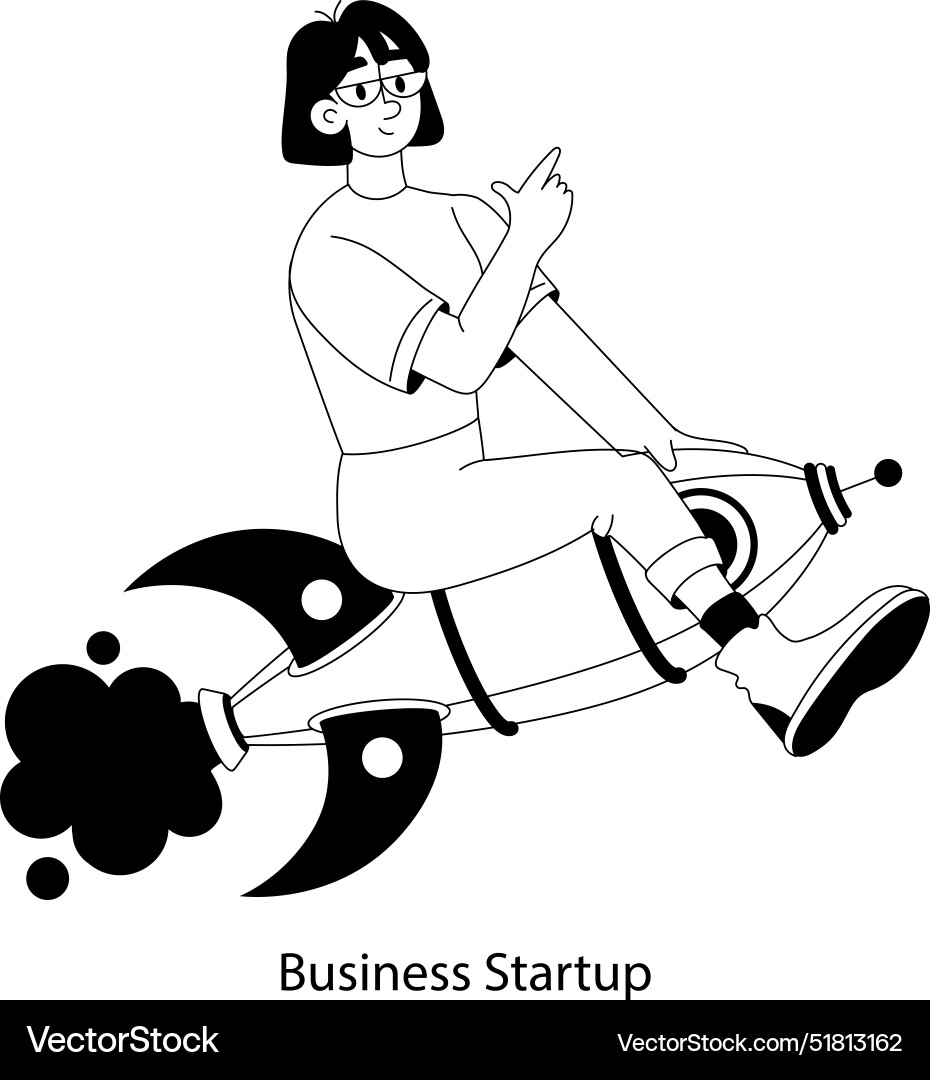 Business startup Royalty Free Vector Image - VectorStock