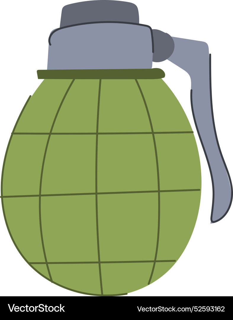 Explosive grenade cartoon Royalty Free Vector Image