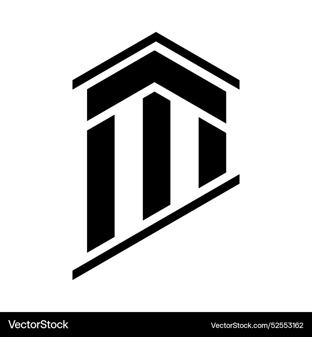 Home icon abstract logo design Royalty Free Vector Image