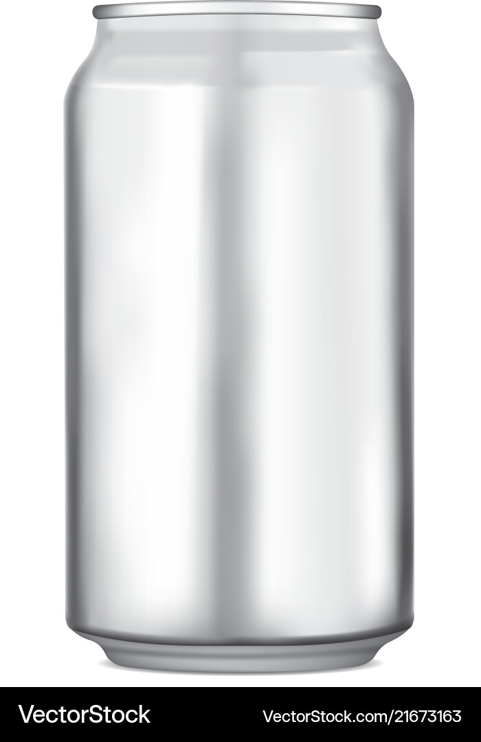 Aluminium can Royalty Free Vector Image - VectorStock