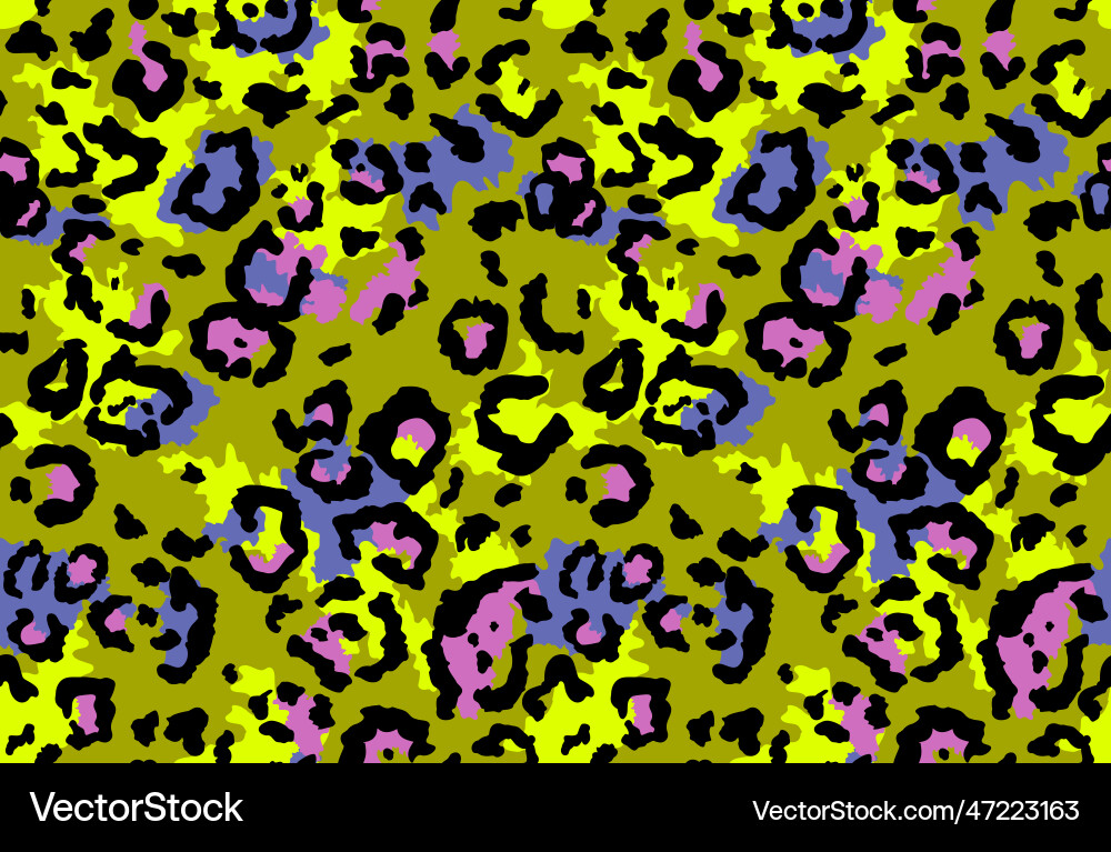 Fashionable wild leopard print background Vector Image