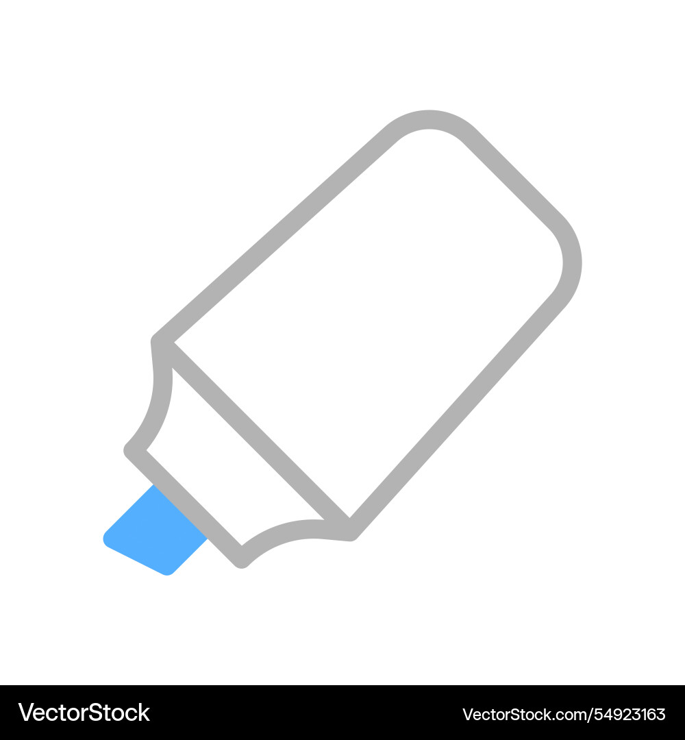 Highlighter icon concept of highlighting marking Vector Image