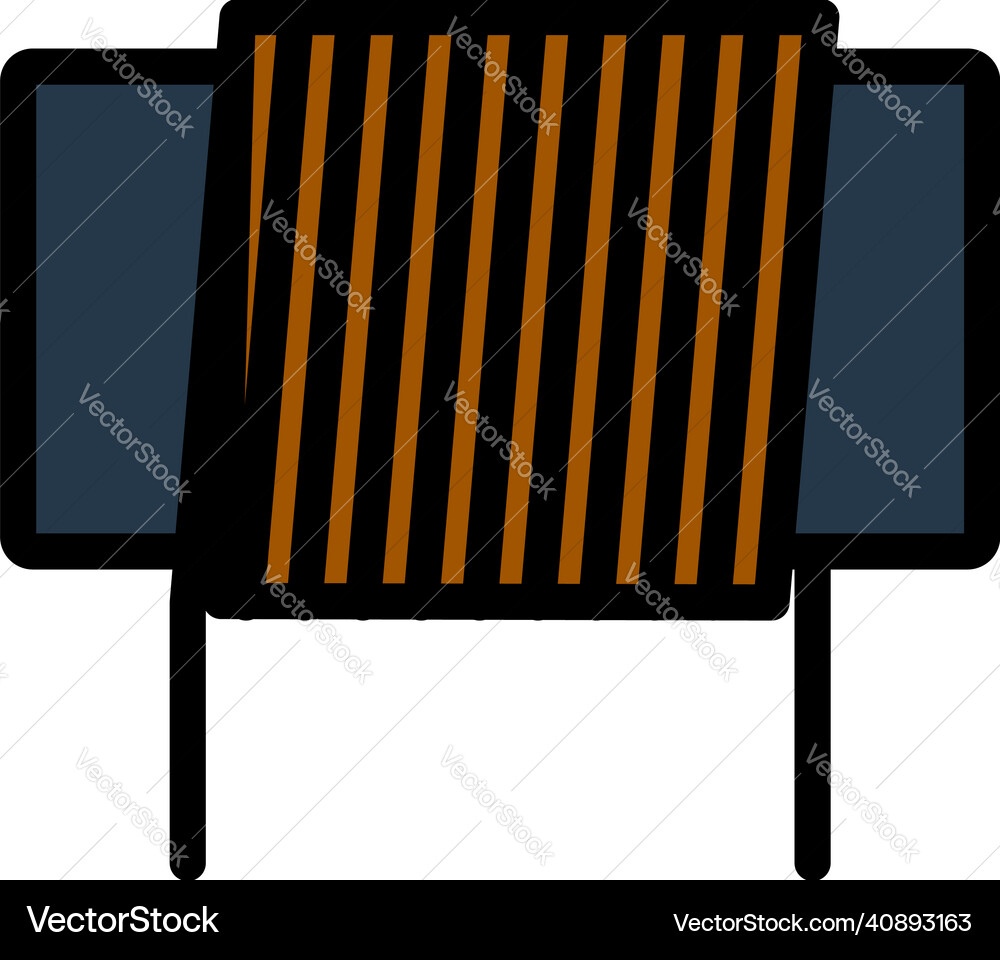 Inductor coil icon Royalty Free Vector Image - VectorStock