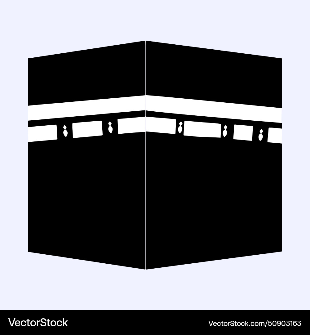 Khana kaba art mecca saudi arabia Royalty Free Vector Image