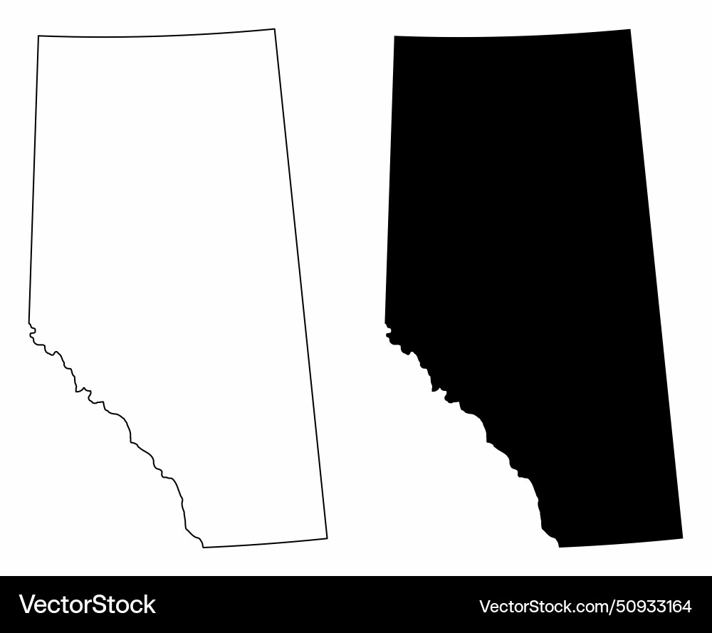 Alberta province maps Royalty Free Vector Image