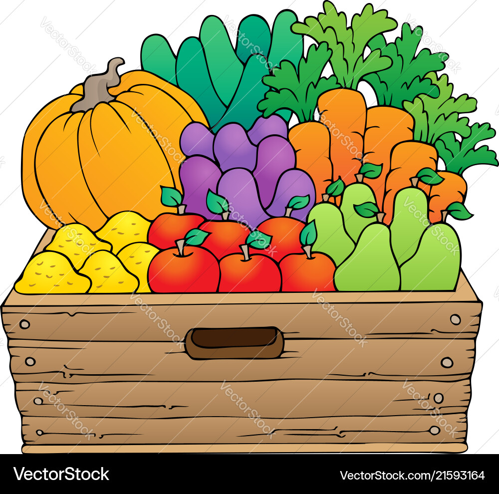 Farm Fresh Produce Collection Royalty Free Vector Image
