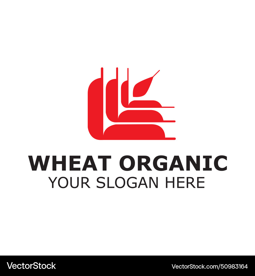 Wheat grain icon logo design Royalty Free Vector Image