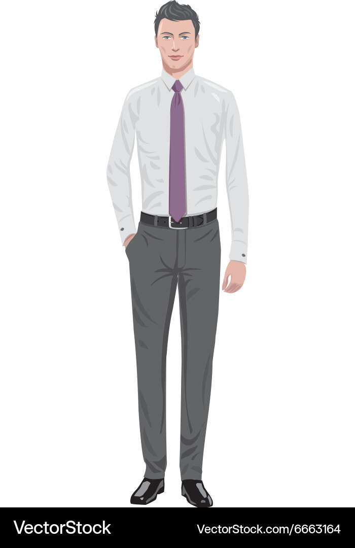 Young man Royalty Free Vector Image - VectorStock