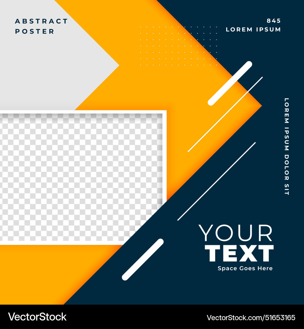 Abstract social media marketing template Vector Image
