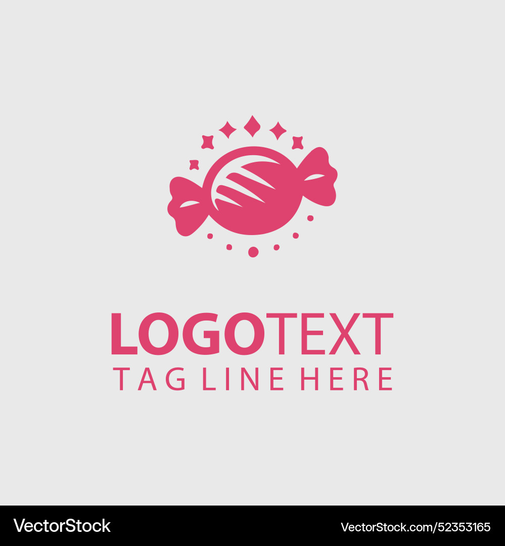 Candy logo Royalty Free Vector Image - VectorStock
