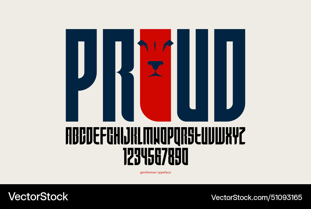 Condensed simple sans serif elegant display font Vector Image