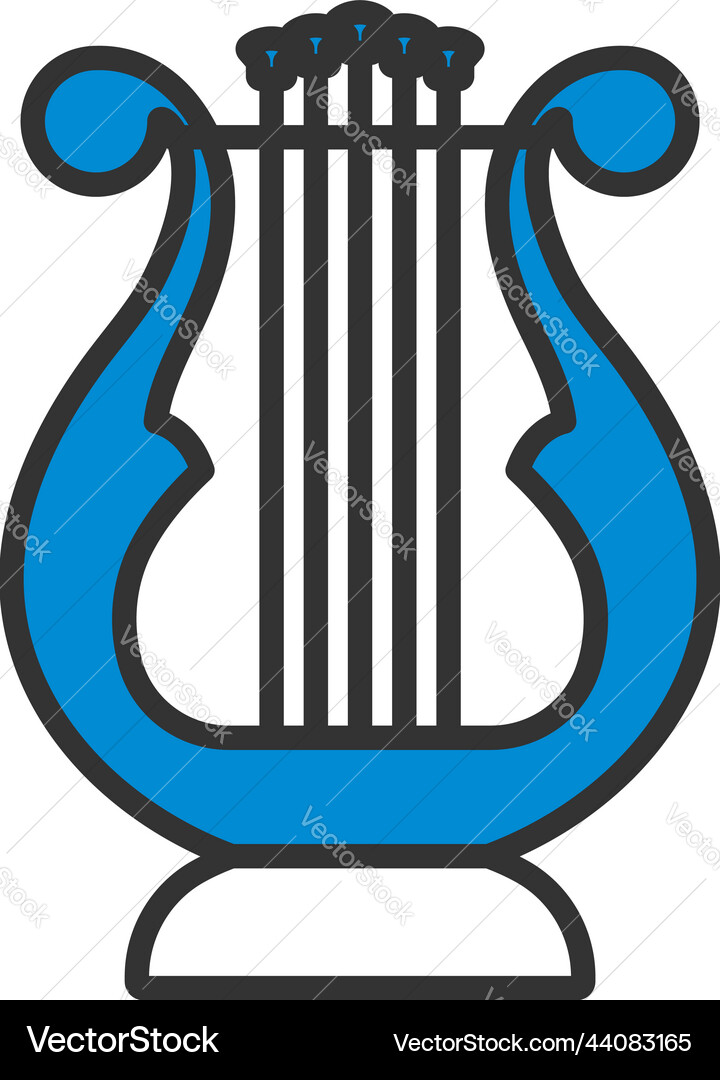 Lyre icon Royalty Free Vector Image - VectorStock