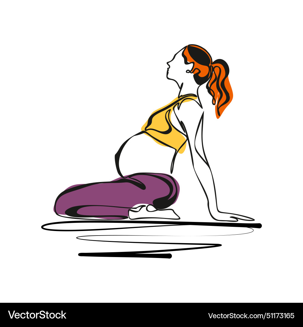 One continuous single drawing line Royalty Free Vector Image