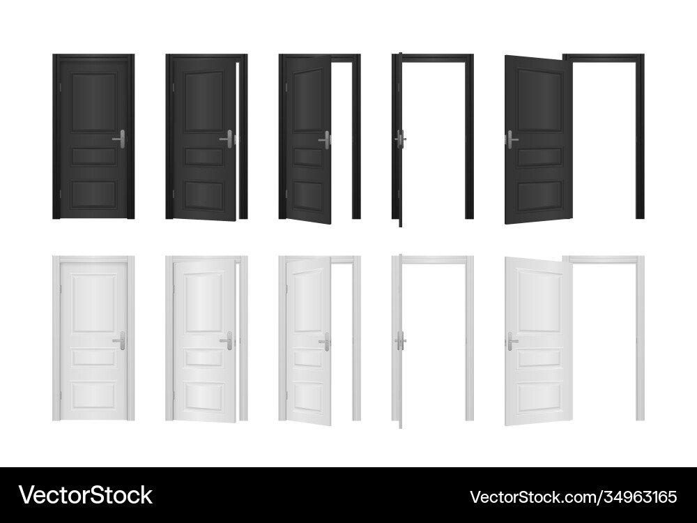 Open Front Door Royalty Free Vector Image - VectorStock