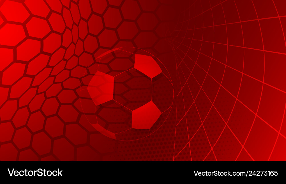 Soccer background in red colors Royalty Free Vector Image