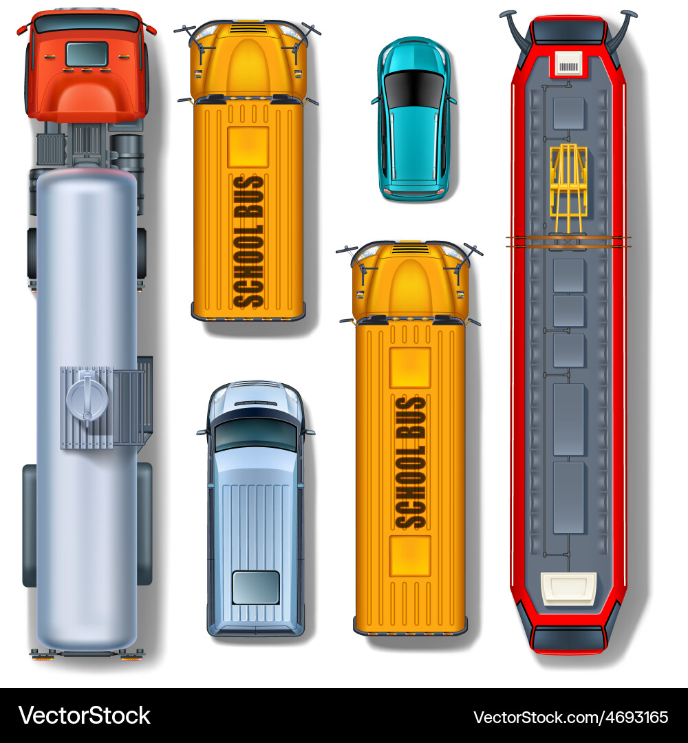 Transport Vehicles Collection Royalty Free Vector Image
