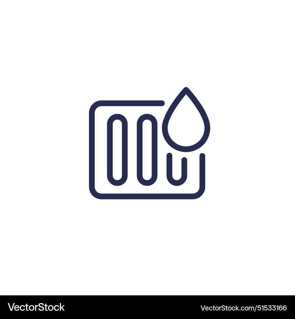 Drainage or drain line icon Royalty Free Vector Image