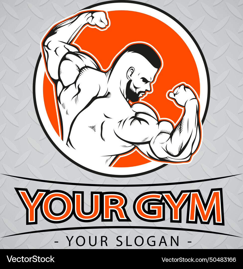 Gym logo template Royalty Free Vector Image - VectorStock