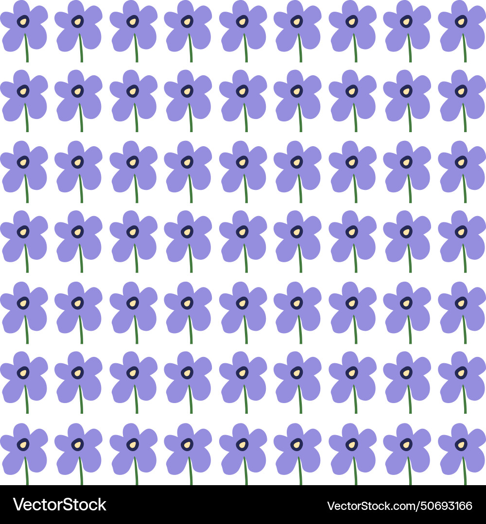 Purple spring floral pattern texture background Vector Image