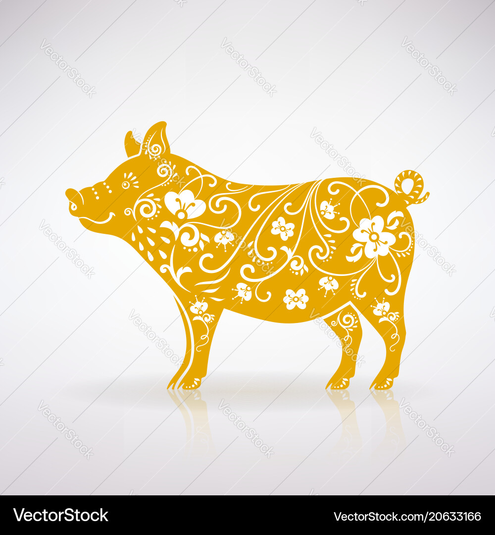 Stylized Pig Pork Vector Images (over 120)