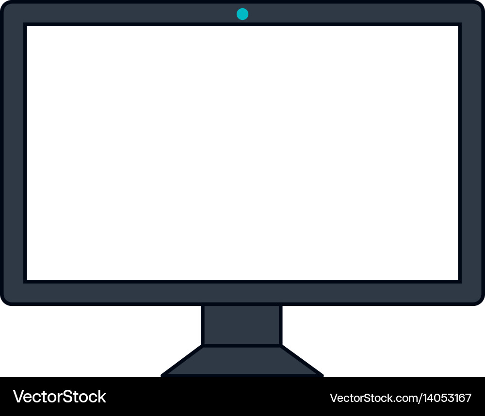Computer desktop with template icon Royalty Free Vector