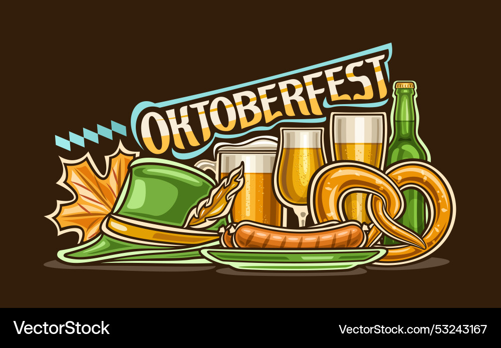 For oktoberfest Royalty Free Vector Image - VectorStock