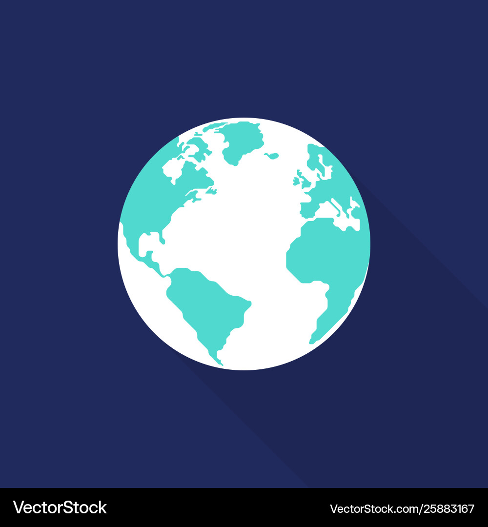 Isolated Globe Icon Royalty Free Vector Image - VectorStock