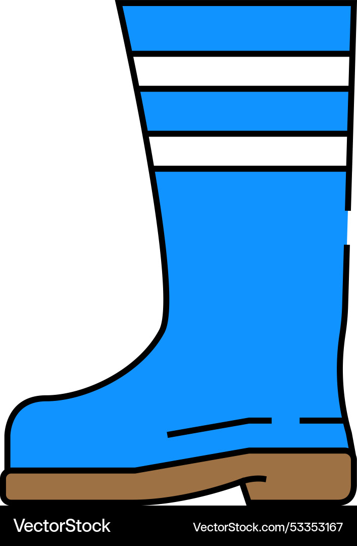 Safety boots ppe protective equipment icon color Vector Image