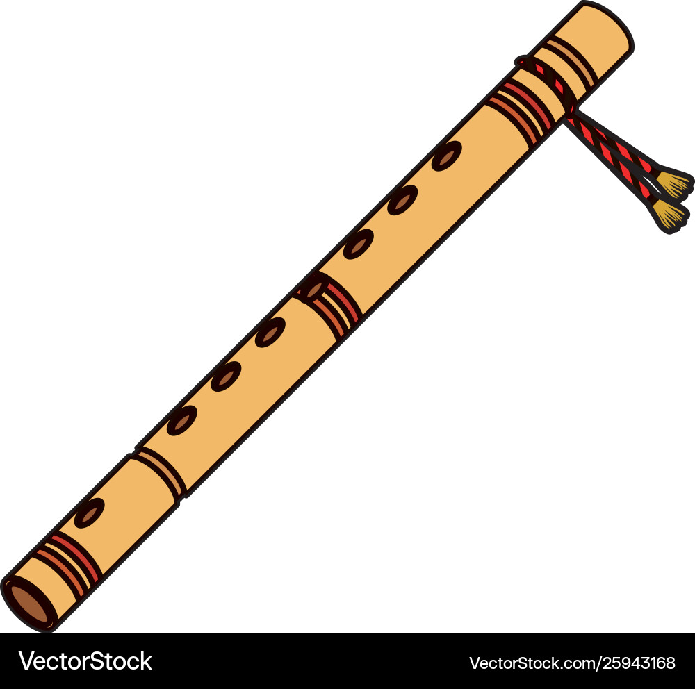 Bamboo Flute Drawing