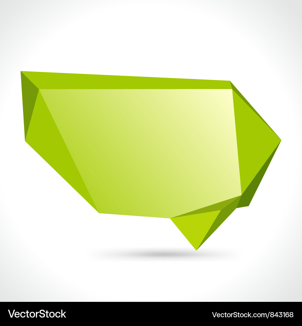 Geometric Speech Bubble Royalty Free Vector Image