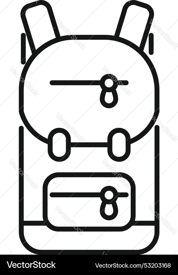 Hiking backpack icon representing outdoor Vector Image