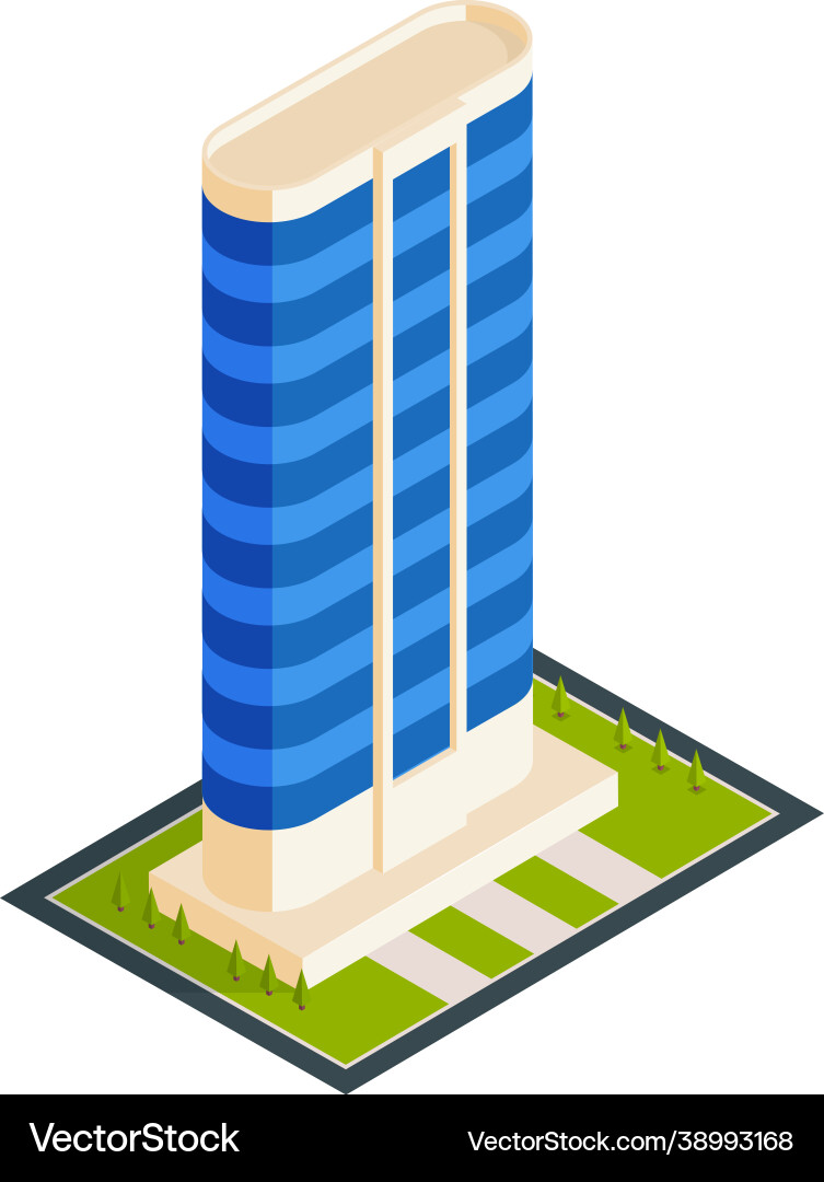 Modern city skyscraper composition Royalty Free Vector Image