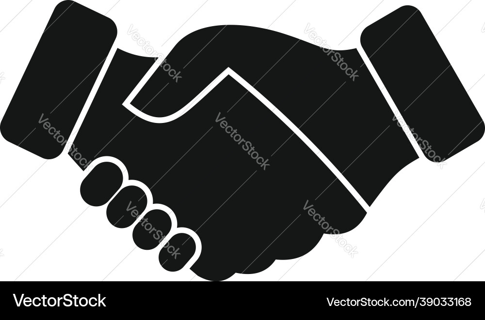 Zuverlässigkeit Handshake Symbol einfaches Vertrauen