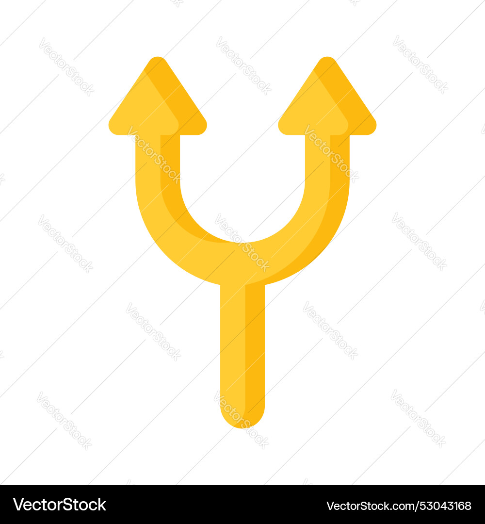 Two way arrow design isolated on white background Vector Image