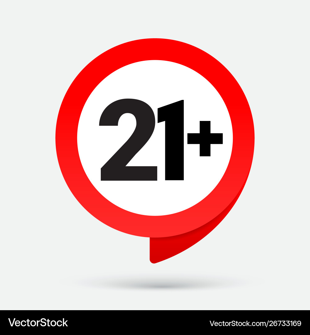 21 icon isolated on gray background Royalty Free Vector