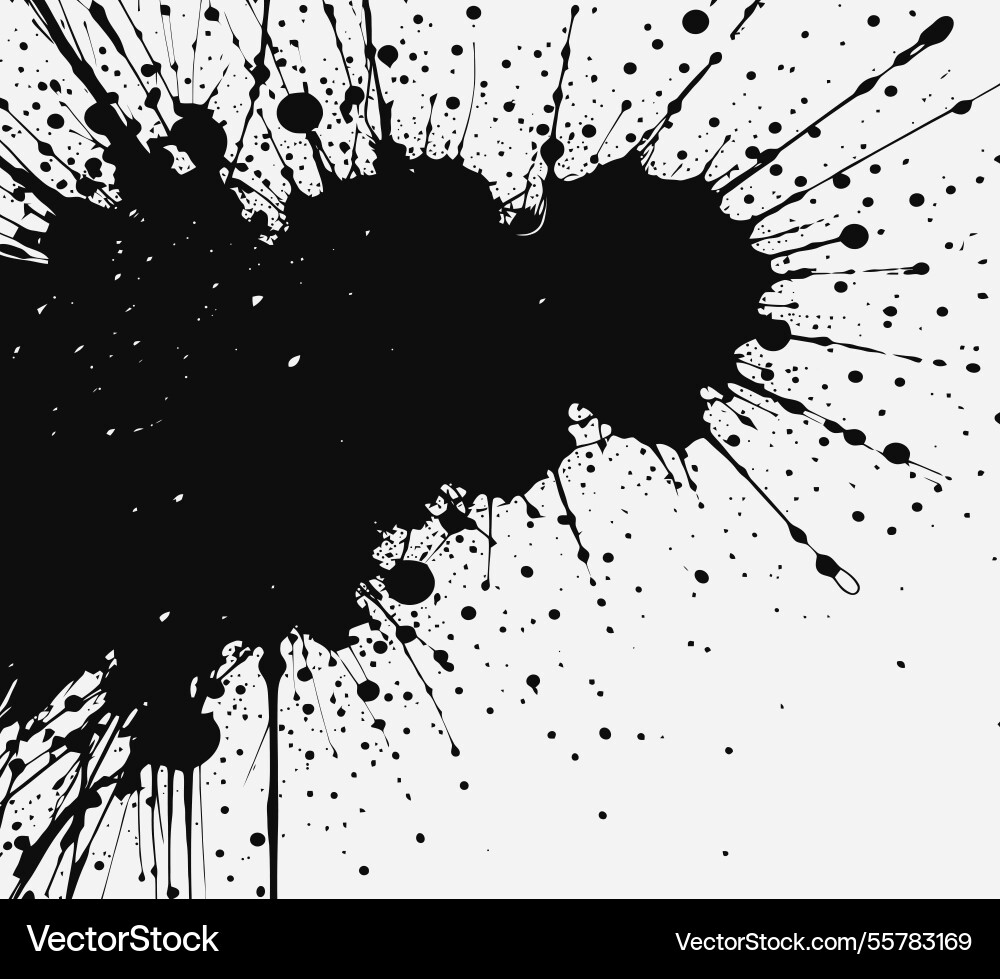 Abstract ink explosion artwork Royalty Free Vector Image