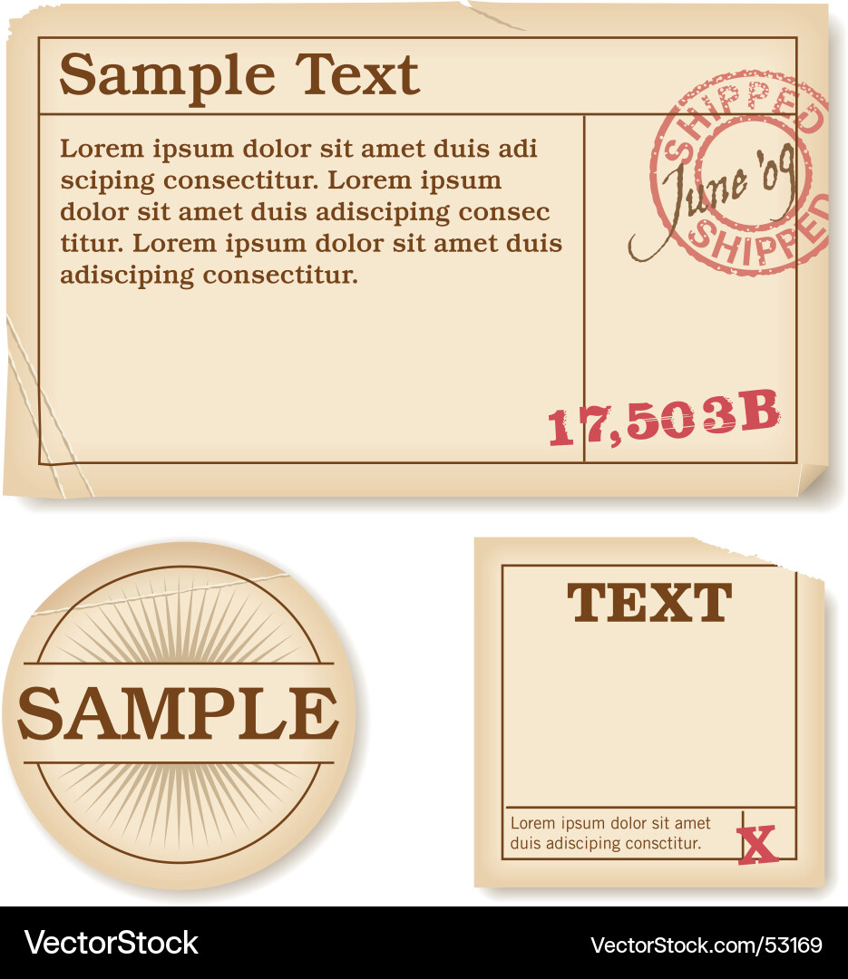Antique labels Royalty Free Vector Image - VectorStock