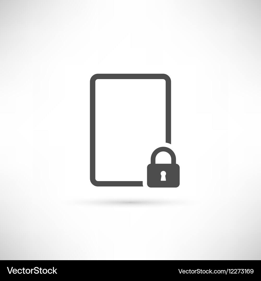 Empty lock icon Royalty Free Vector Image - VectorStock