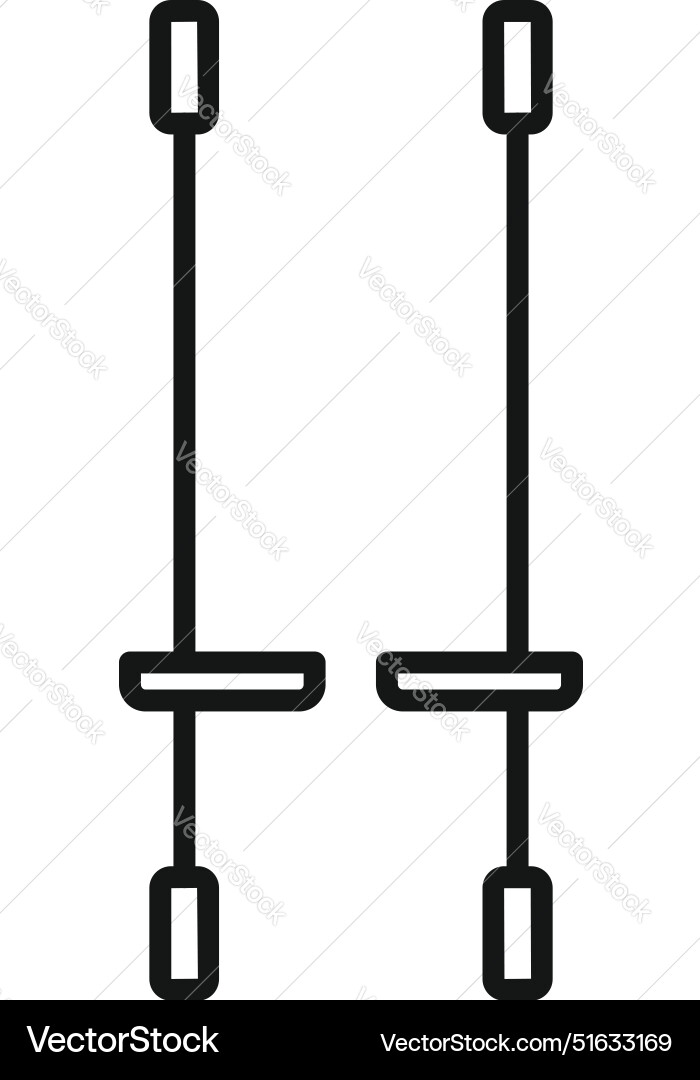 Kid jumping stilts icon representing outdoor Vector Image