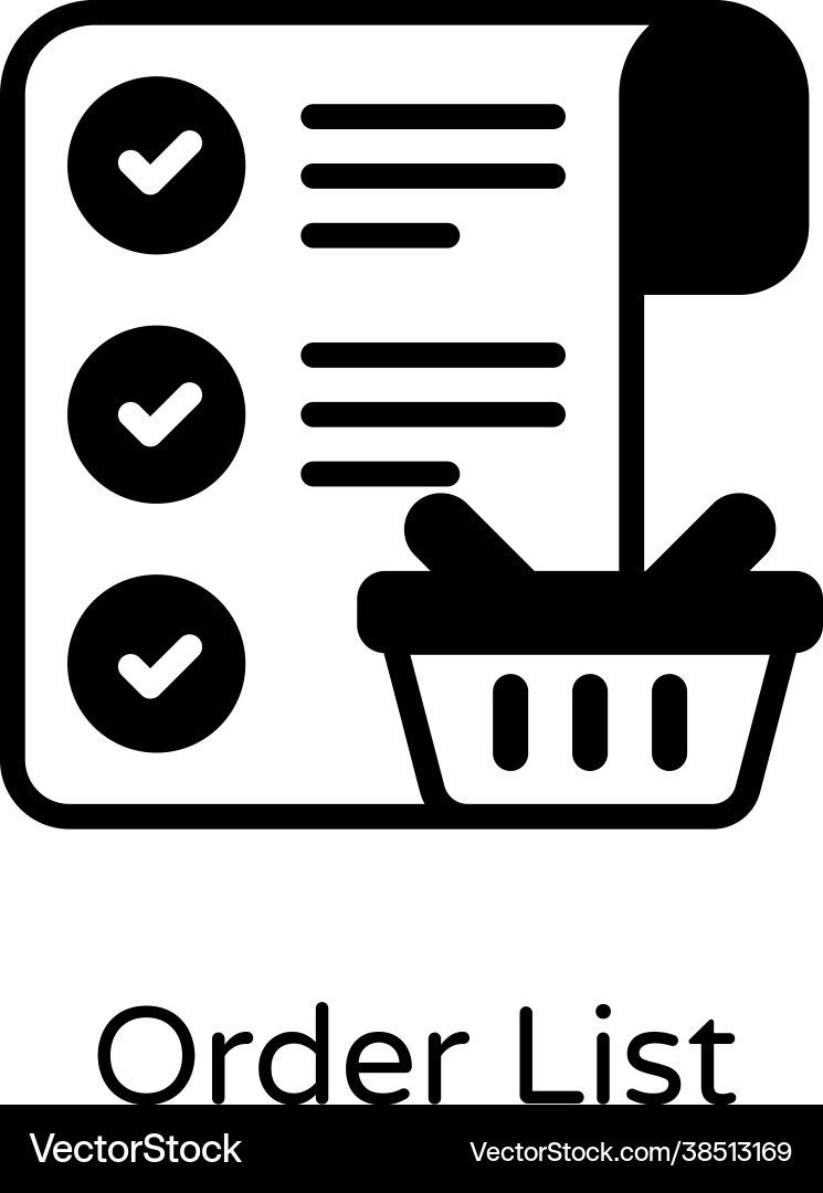 Order List Icon Order List Icons, Logos, Symbols – Free Download