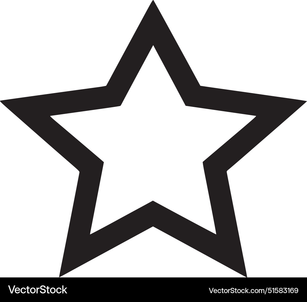 Stars - minimalist and simple silhouette Vector Image