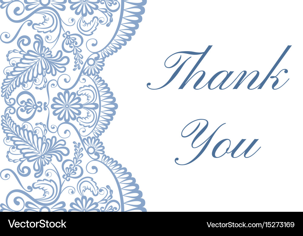 Thank you card Royalty Free Vector Image - VectorStock