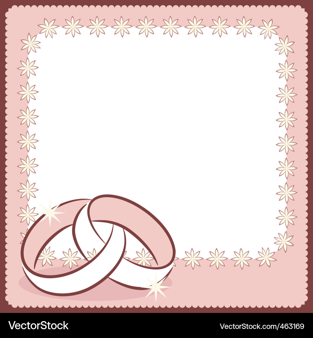Wedding card Royalty Free Vector Image - VectorStock
