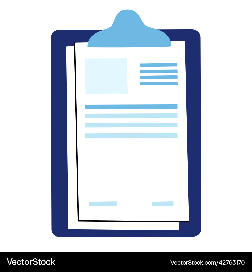 Clipboard for paper Royalty Free Vector Image - VectorStock