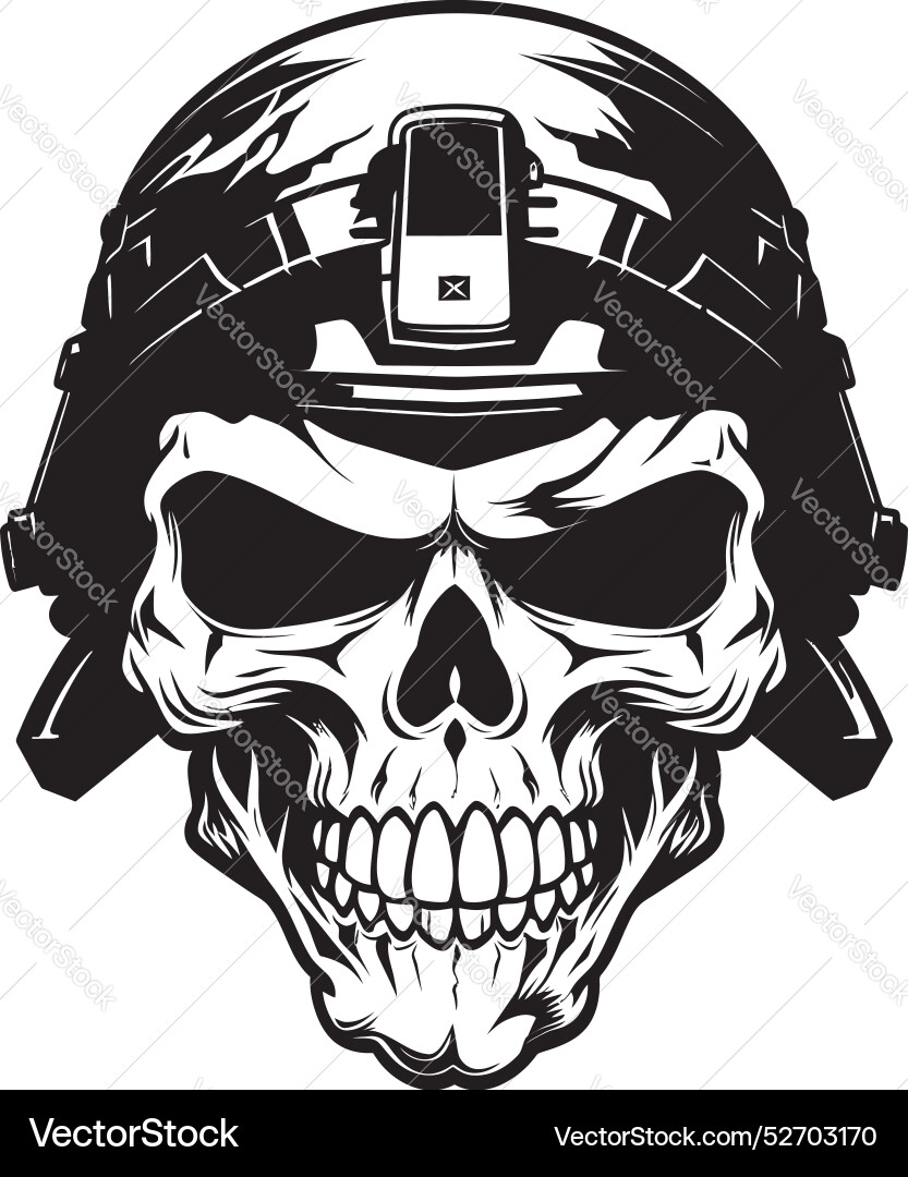 Combat command emblematic of tactical military Vector Image