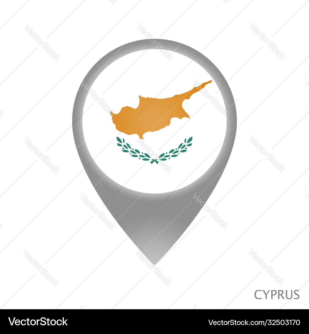 Cyprus point Royalty Free Vector Image - VectorStock
