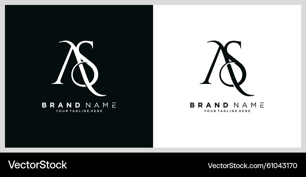 Initial letter logo as sa template design – Royalty-Free Vector ...