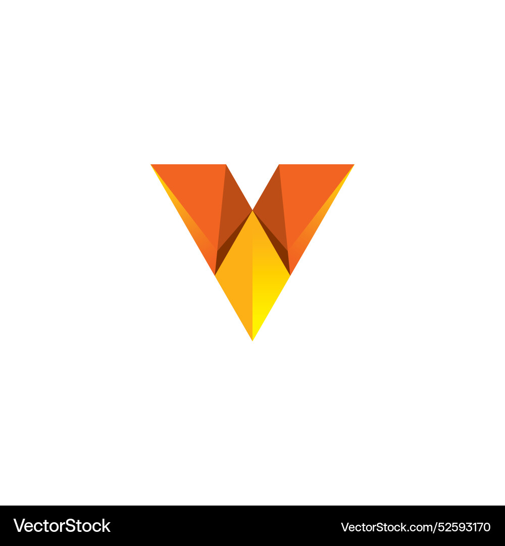 Letter v modern logo design icon Royalty Free Vector Image