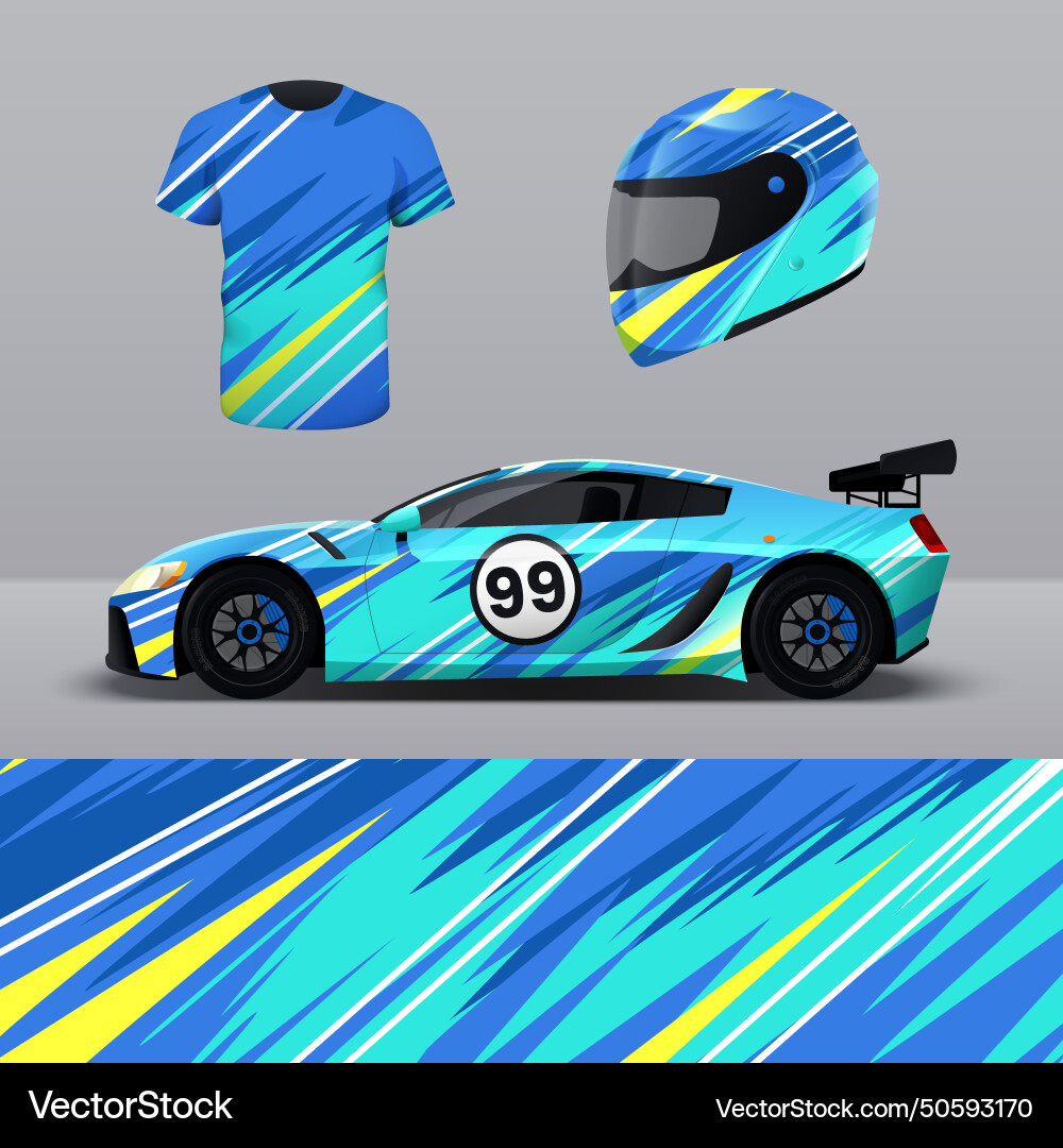 Realistic livery mockup Royalty Free Vector Image